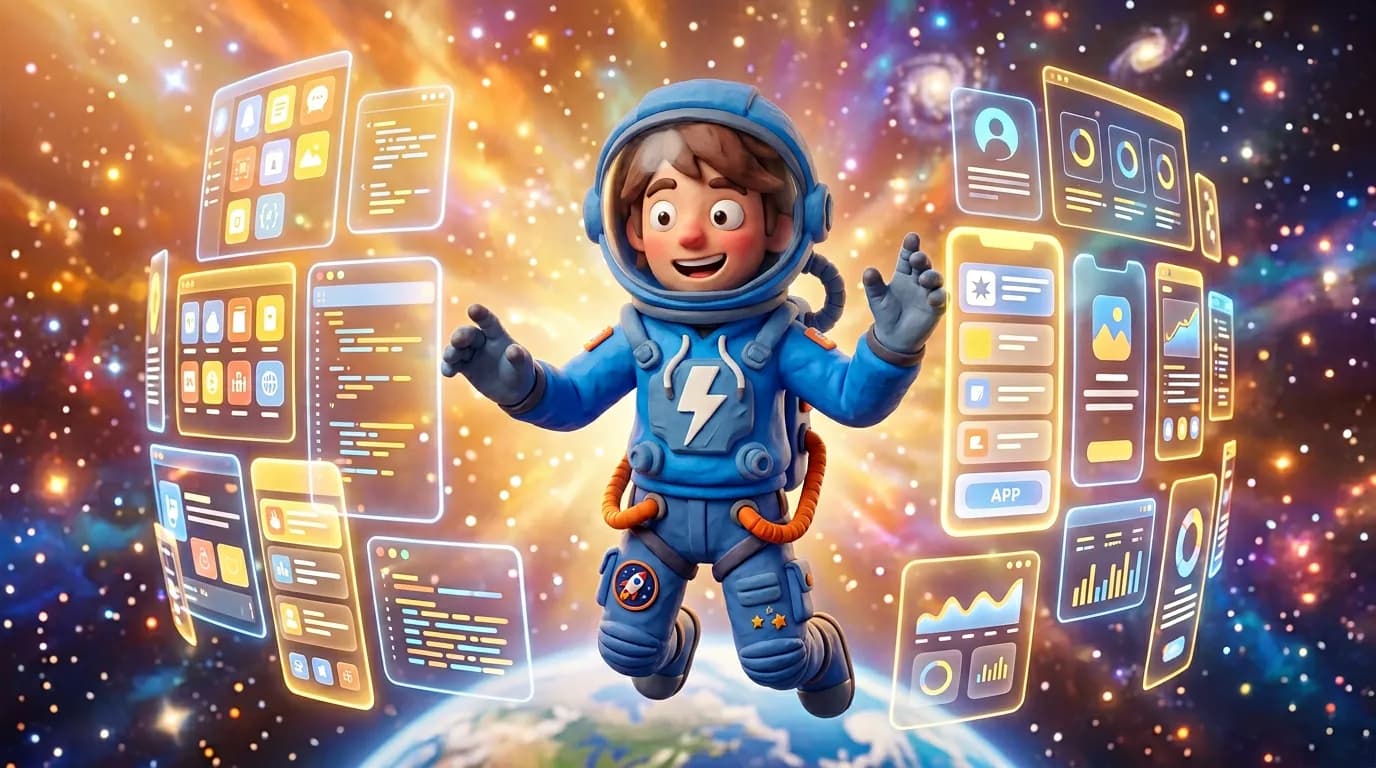Vibe coding: an idea in plain English becomes a complete app with database, auth, and hosting