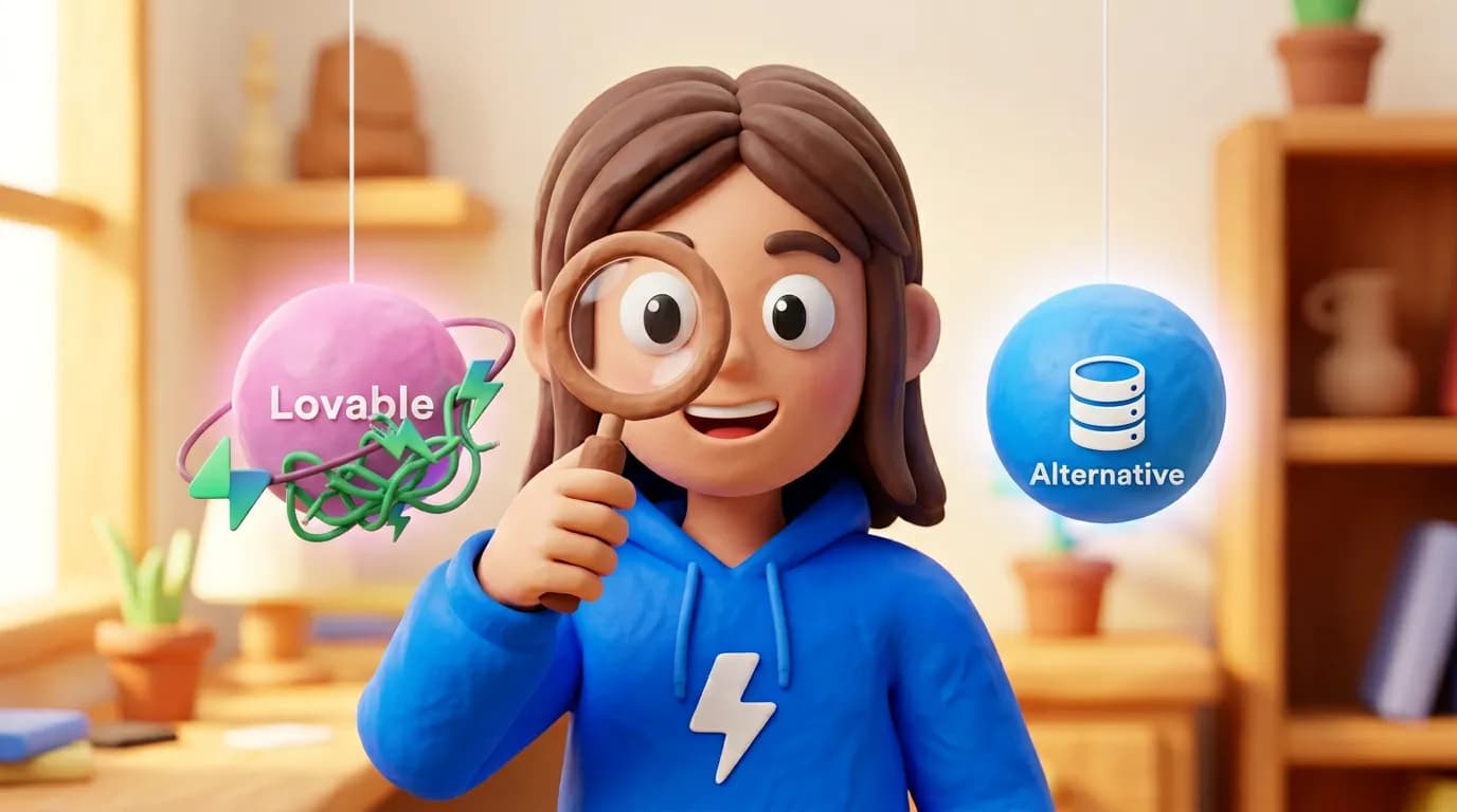 What Lovable users usually want from an alternative is the backend included, not another frontend-first tool