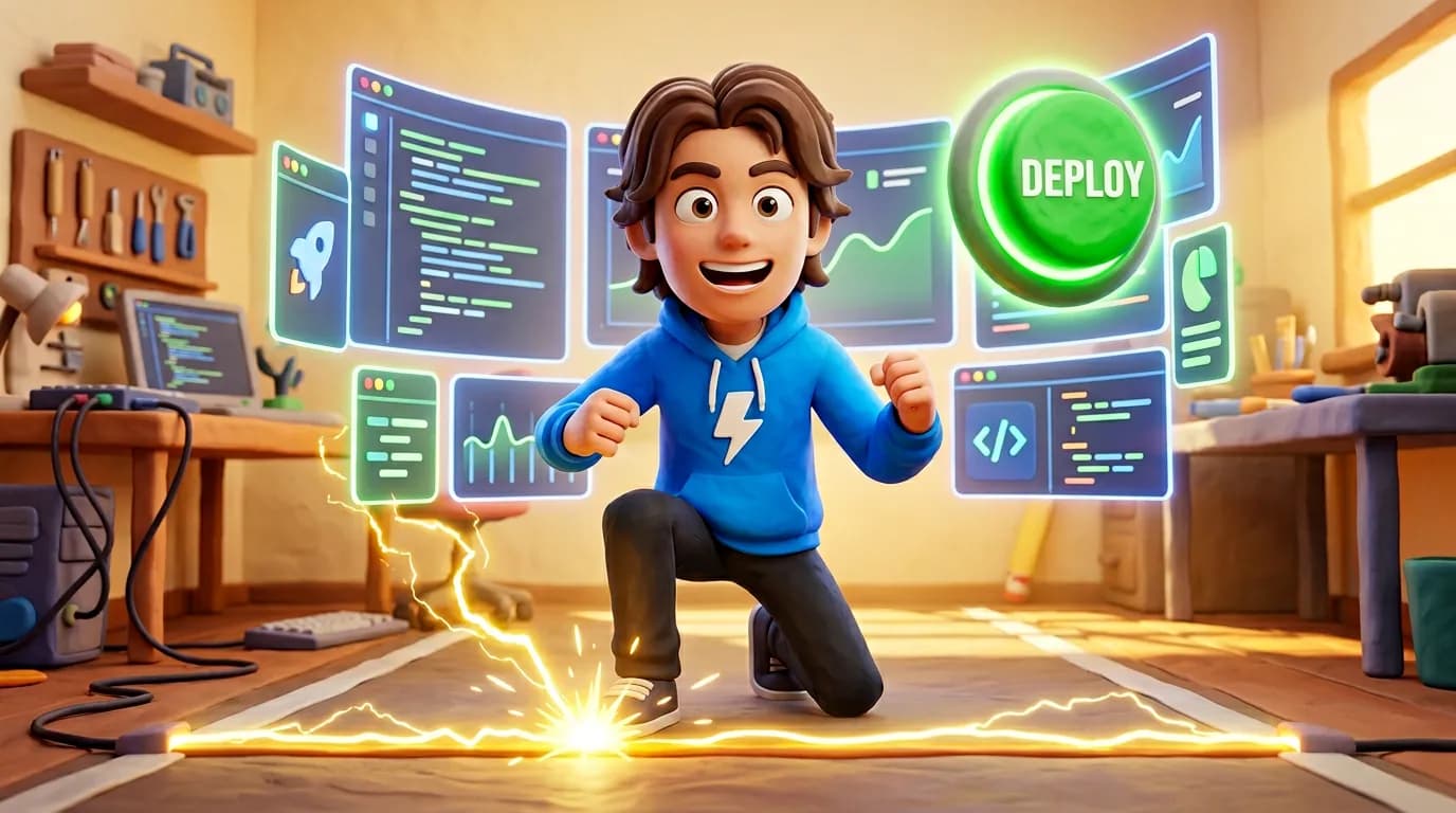 Building custom internal tools in 2026 starts with a clear description — Blink handles the database, auth, and hosting automatically
