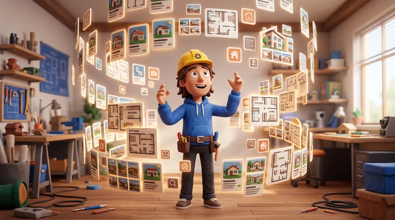 Building a real estate website — property listings, search filters, and agent profiles assembling automatically