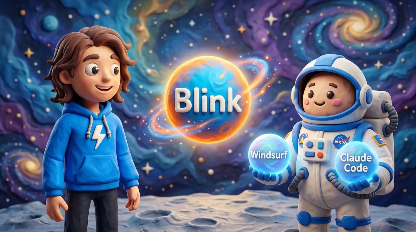 Windsurf vs Claude Code vs Blink comparison