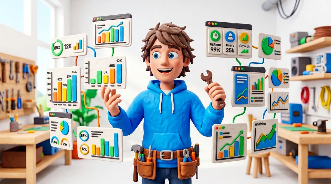 Building a custom analytics dashboard with AI — charts, KPIs, and live data in hours