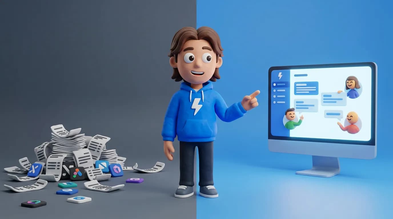 Old way: expensive SaaS subscriptions piling up. New way: a custom knowledge base you own, built in a day