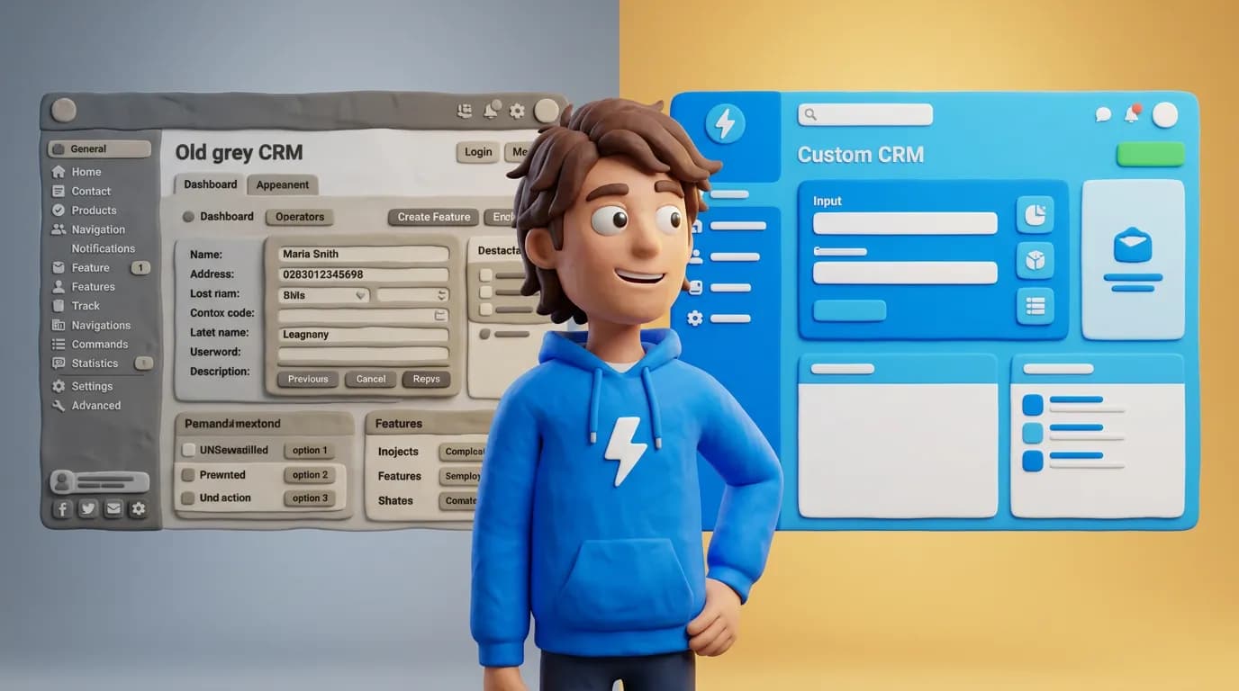 Custom-built CRMs match how your team actually sells — not how Salesforce assumes you sell