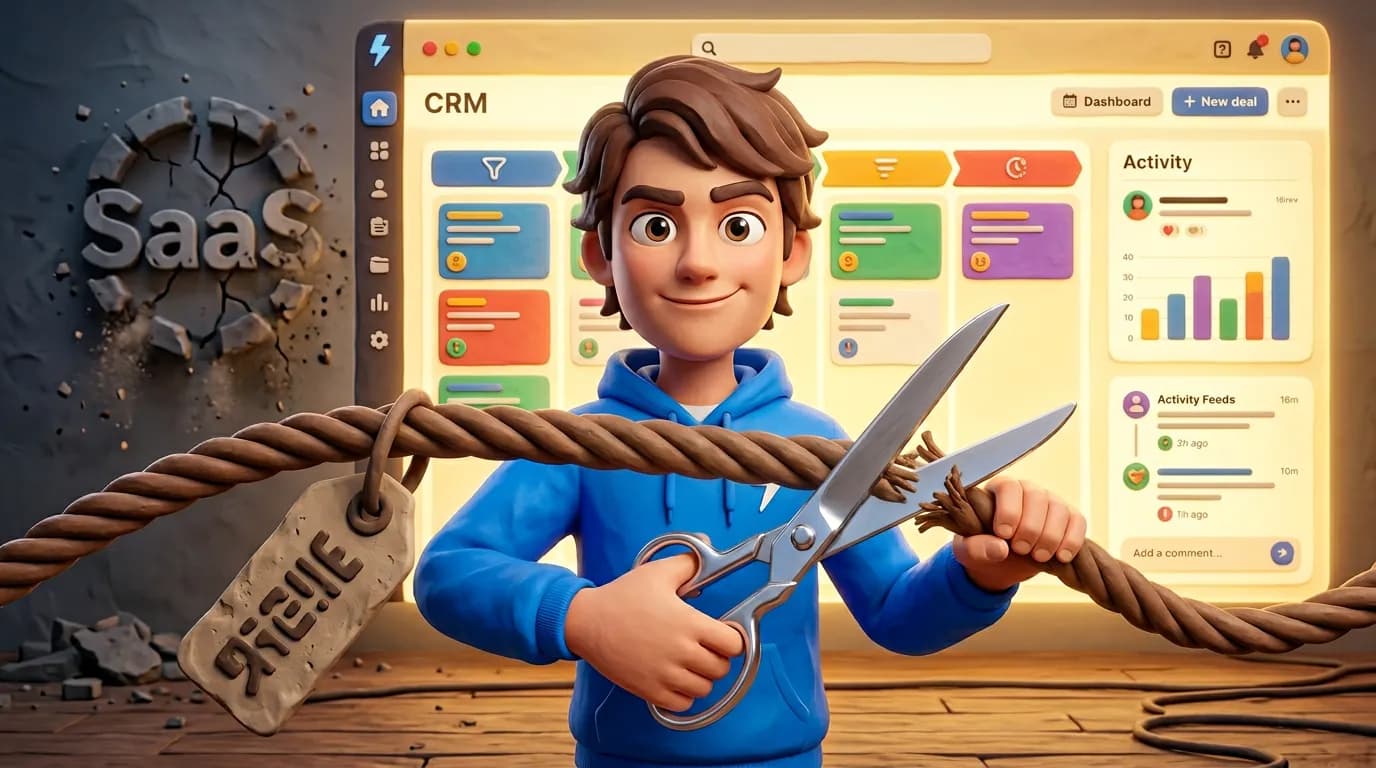 Replace Salesforce with a custom AI-built CRM — cut $21,000/year in SaaS fees