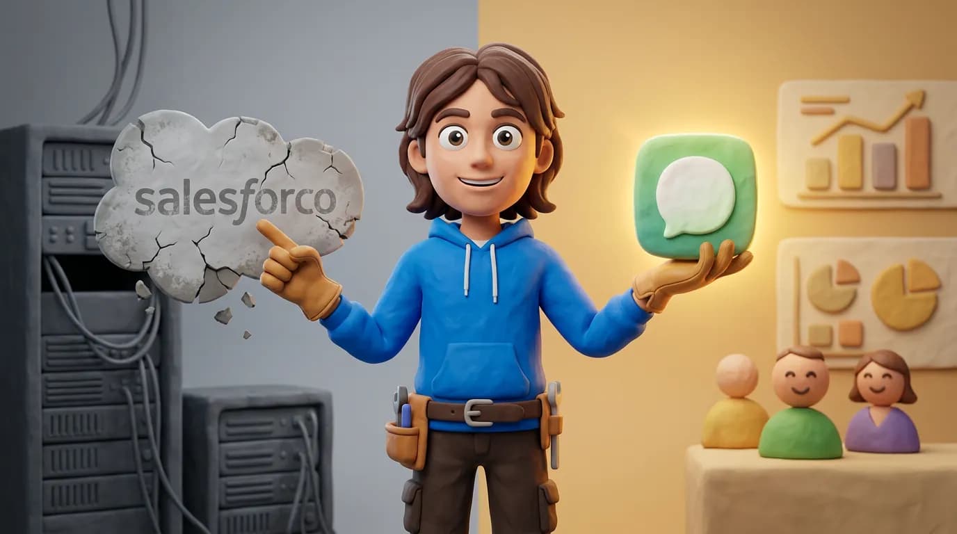 Build your own CRM with AI: replace Salesforce for $0/month in licensing fees