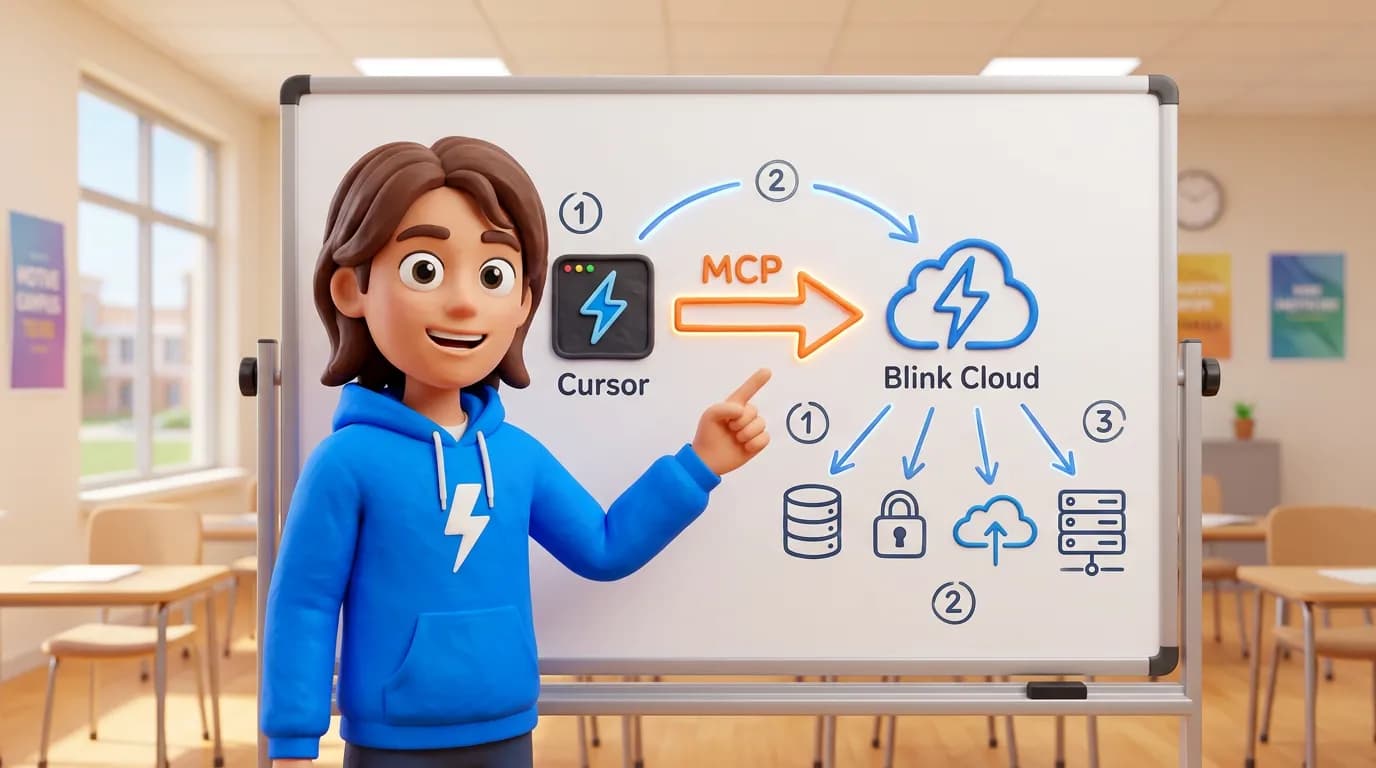Cursor + Blink Cloud: การตั้งค่าโครงสร้างพื้นฐานแบบ Full-stack ด้วย AI