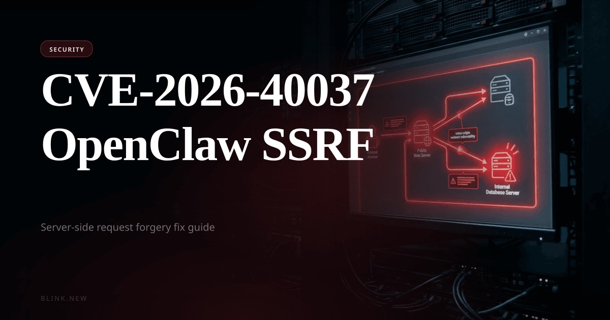 CVE-2026-40037 OpenClaw SSRF: What It Is and How to Fix It
