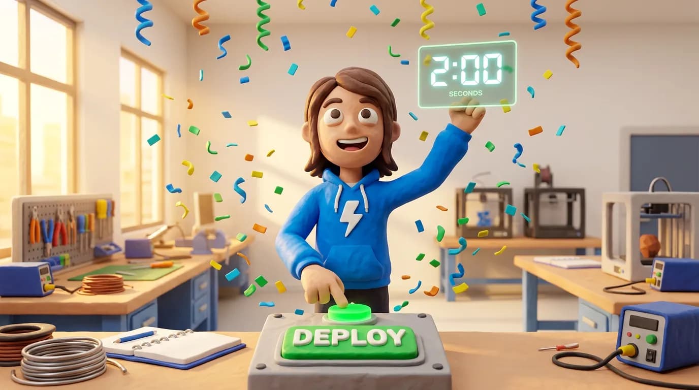 Deploying your time tracking app — Blink handles the hosting automatically