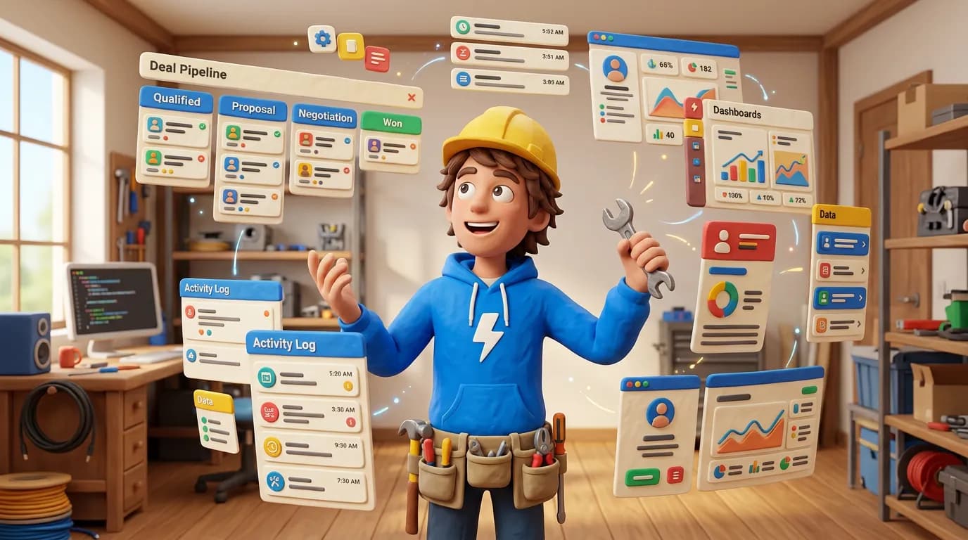How to Build a CRM With AI: Replace Salesforce for $0 in Monthly Fees