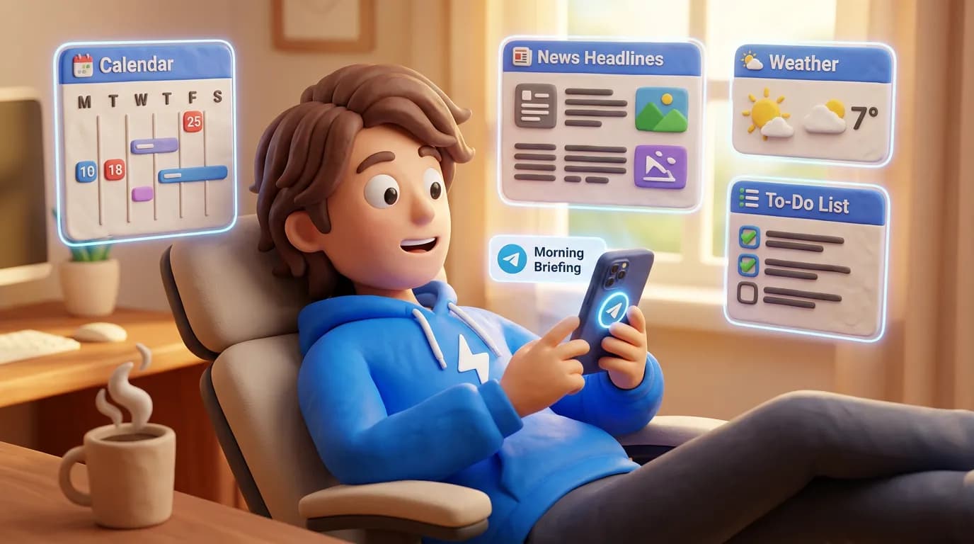 OpenClaw morning briefing: wake up to a full daily digest on Telegram