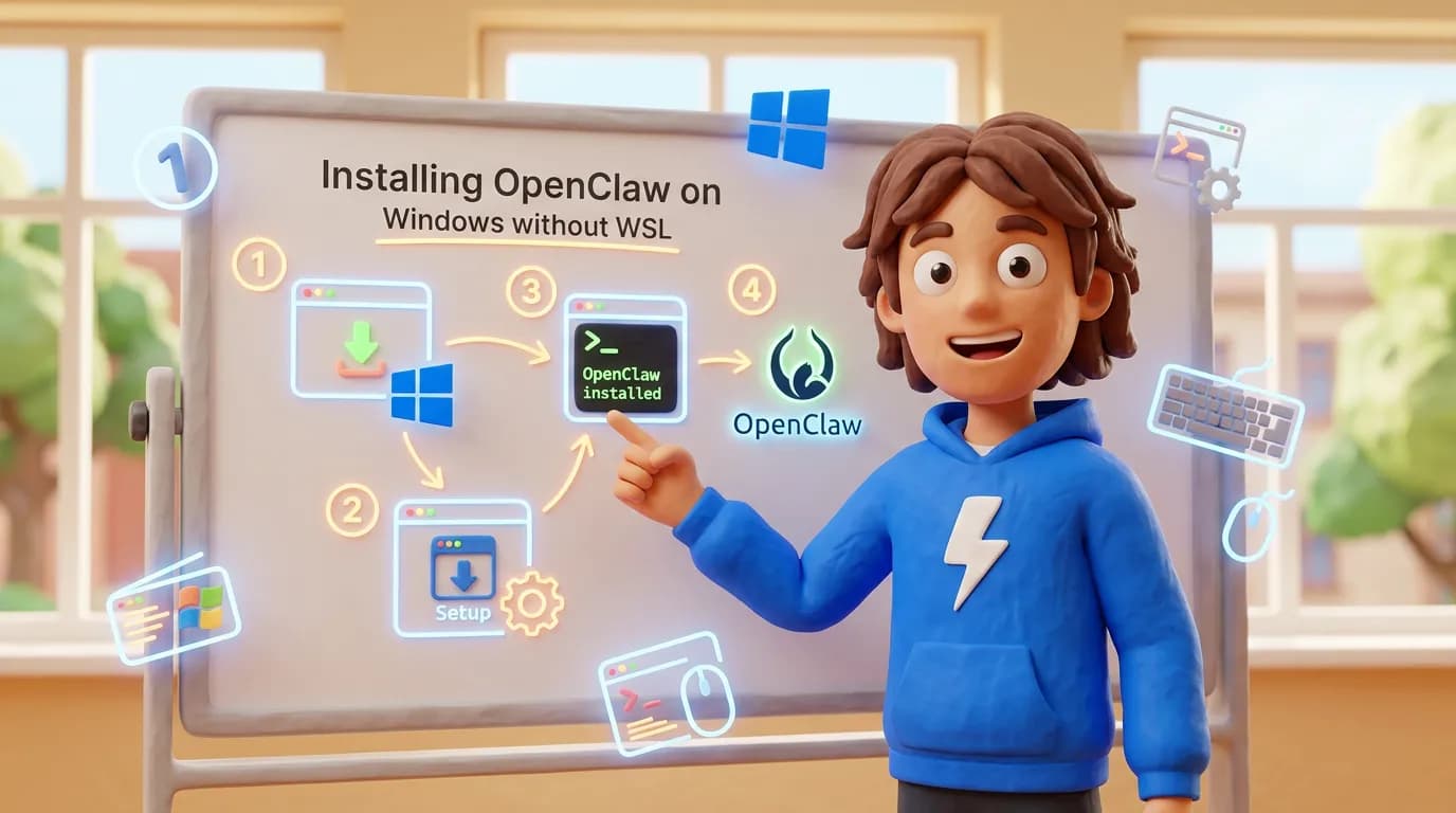 Windows版 OpenClaw：完全セットアップガイド（WSL不要）