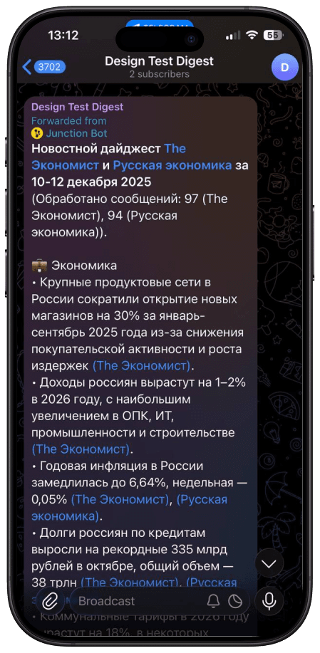 OpenClaw's Telegram integration means your morning briefing arrives as a message — readable anywhere, no app to open