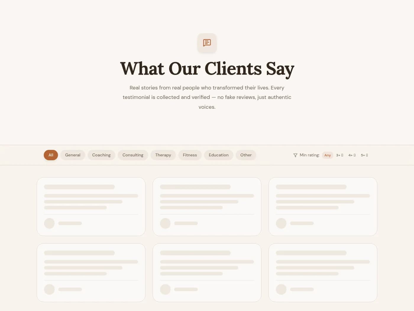 TestiMatic AI Wall