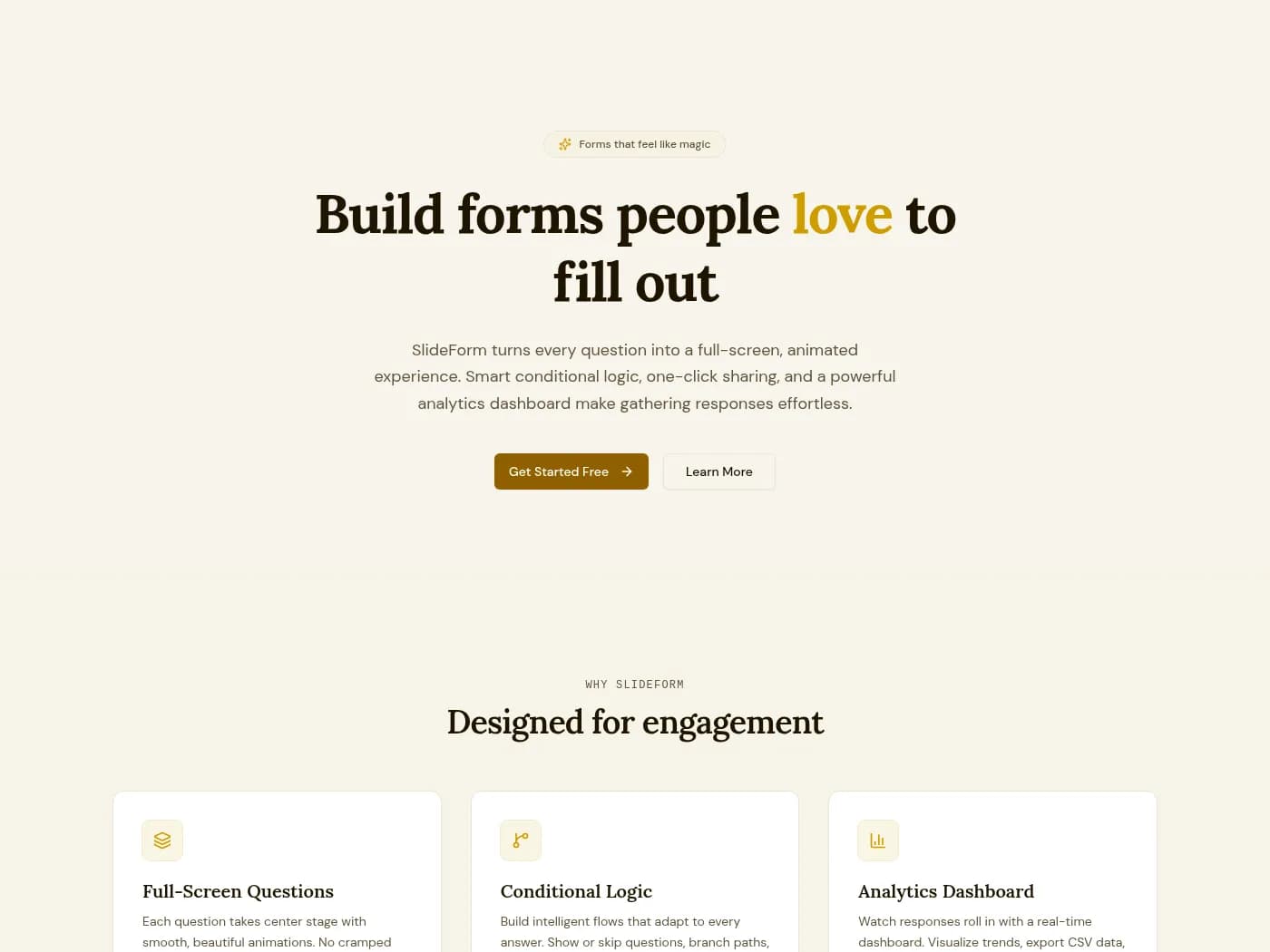 SlideForm Builder