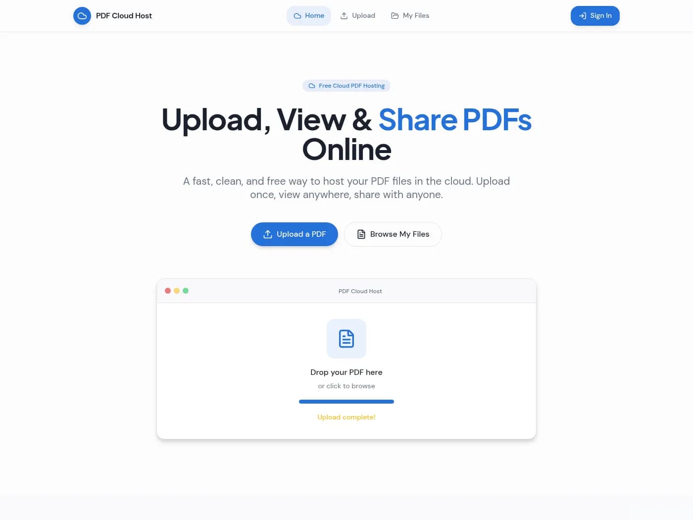 PDF Cloud Host