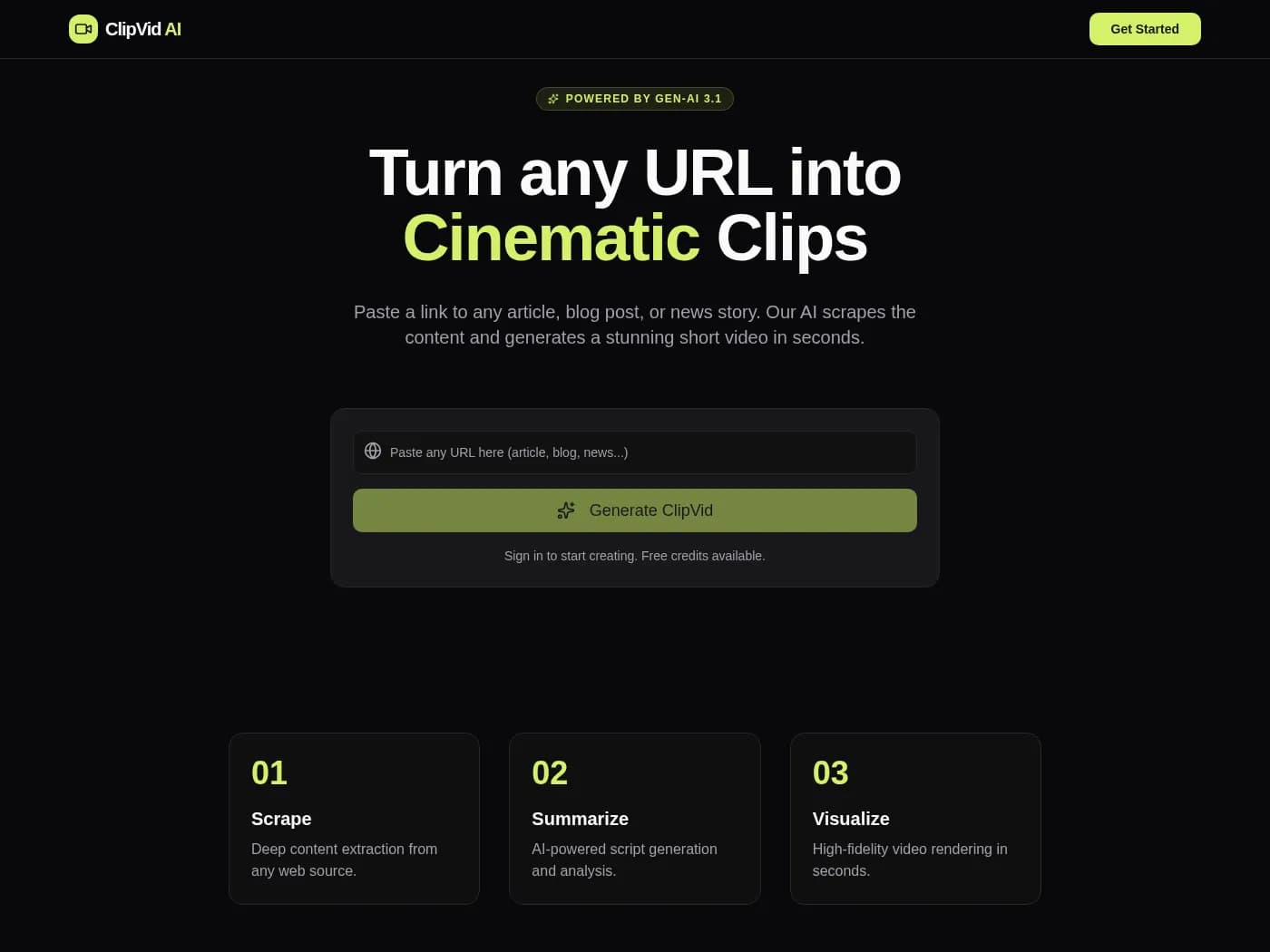 ClipVid AI Generator