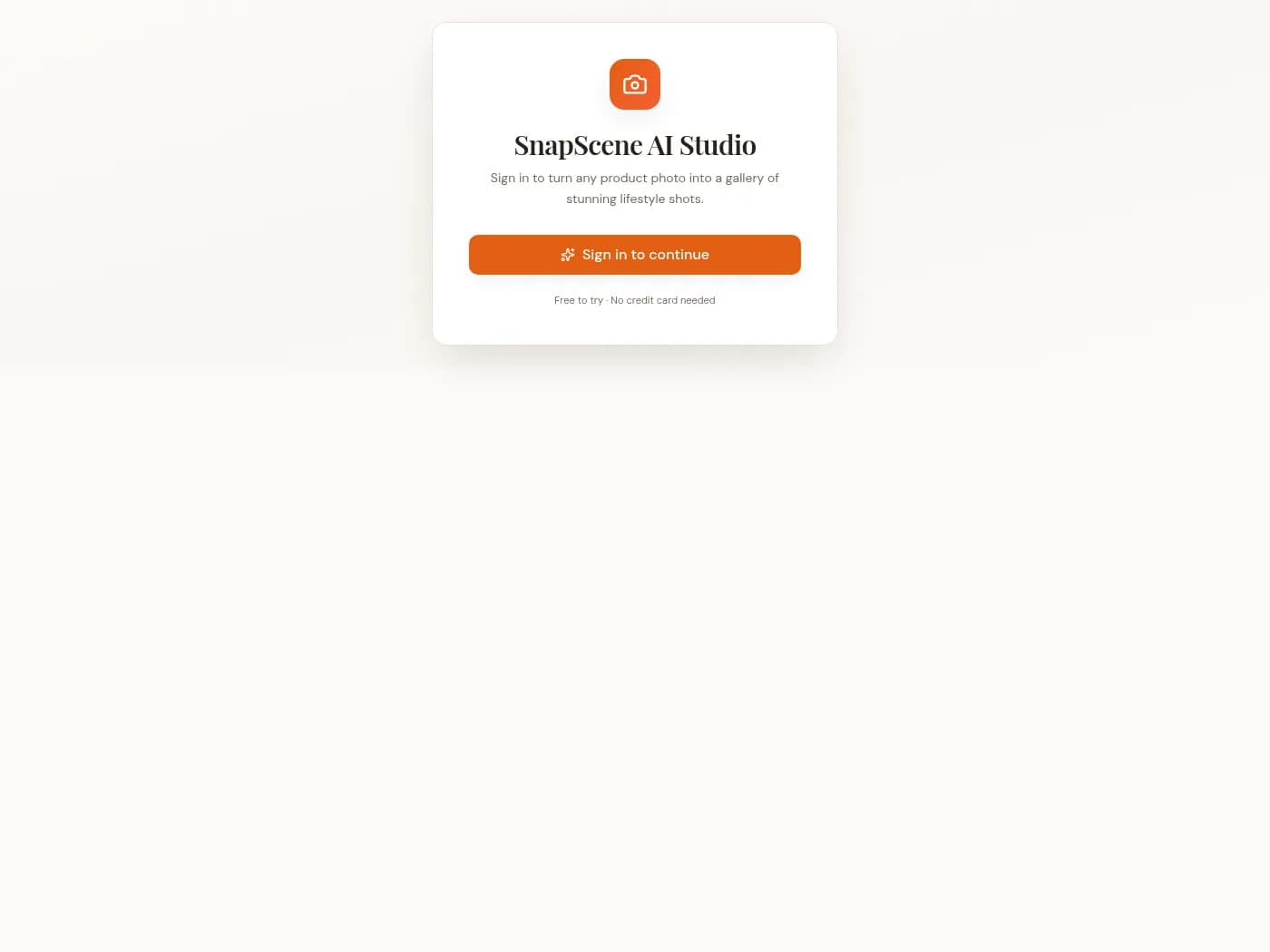 SnapScene AI Studio