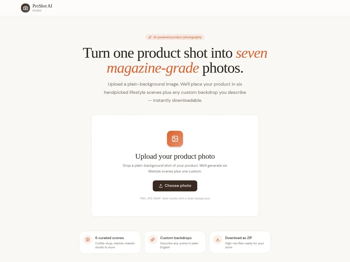 ProShot AI Studio