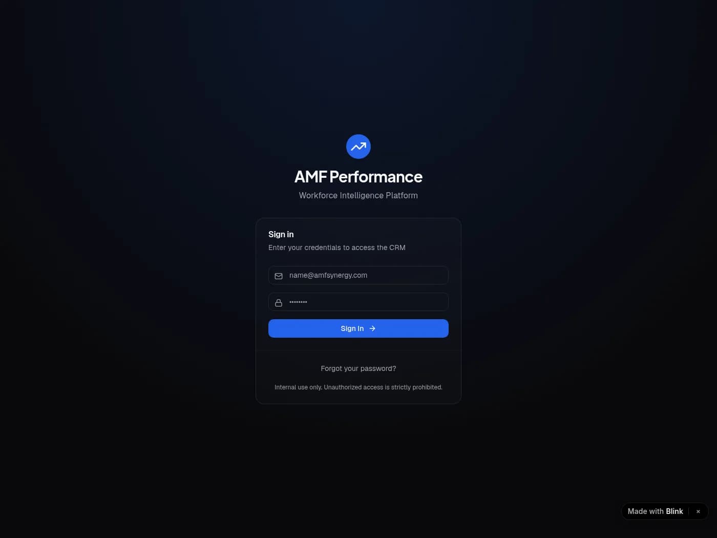AMF Performance CRM