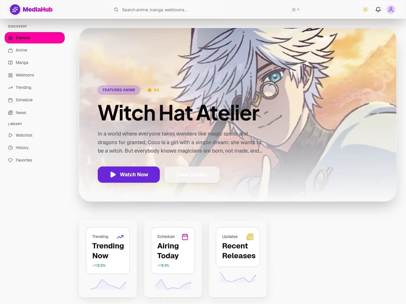 Anime Media Hub