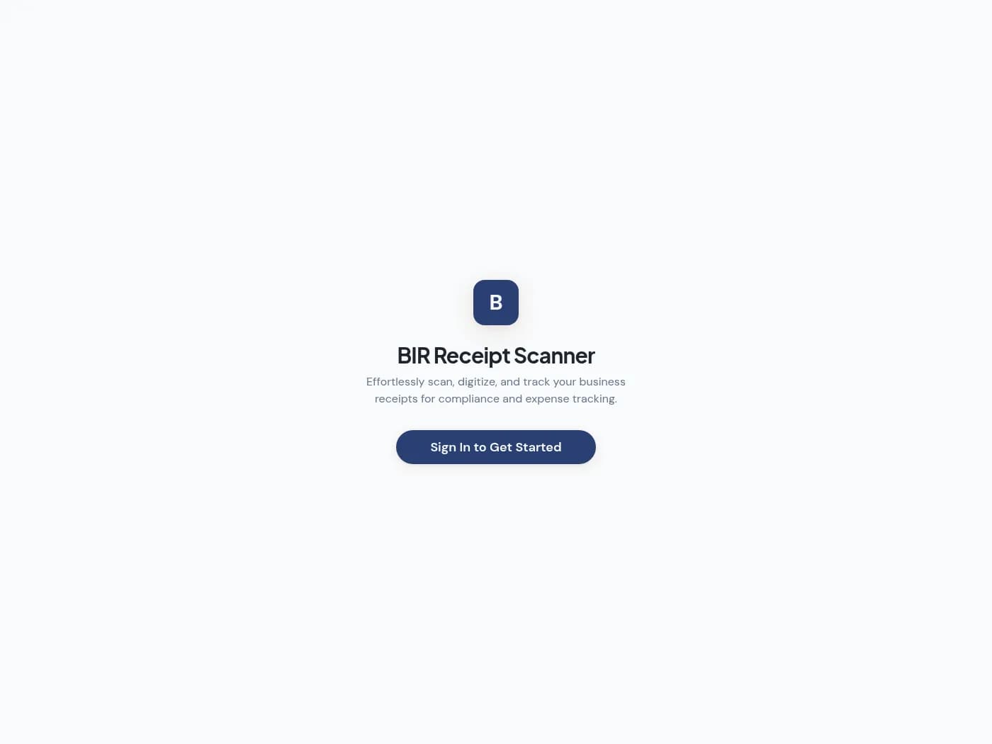 BIR Receipt Scanner