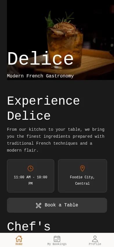 Delice Bookings AI