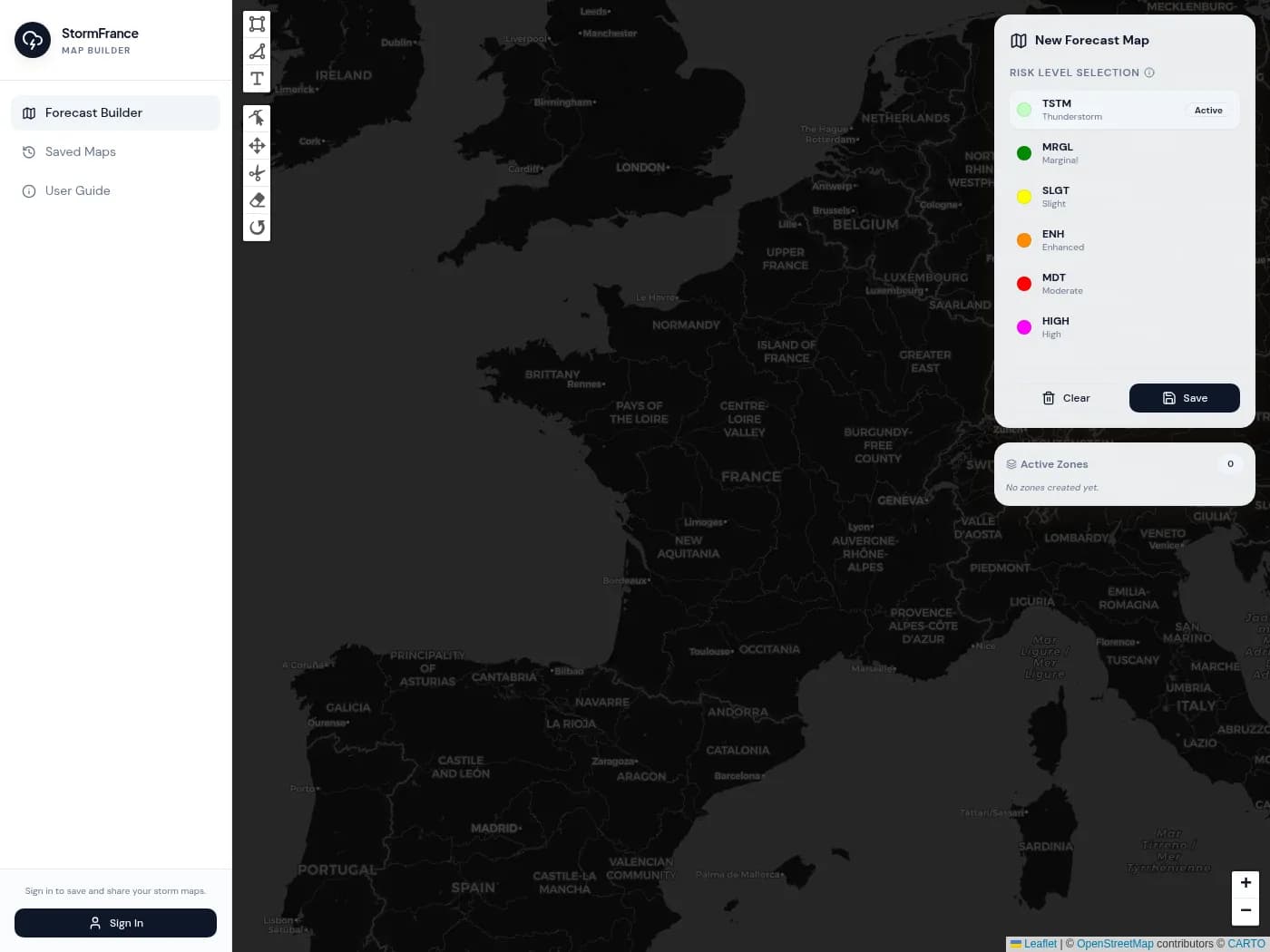 France Storm Map Builder