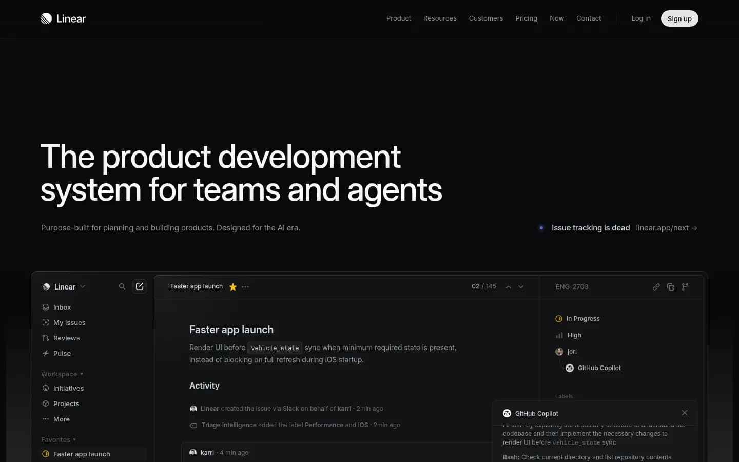Linear — project management and issue tracking connected to Cursor