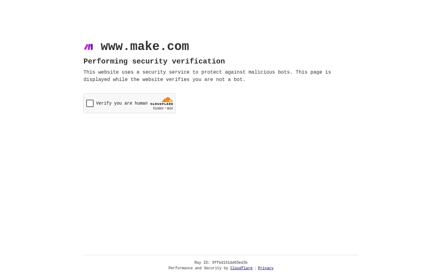 Make.com landing page — visual workflow automation platform for connecting apps and building scenarios