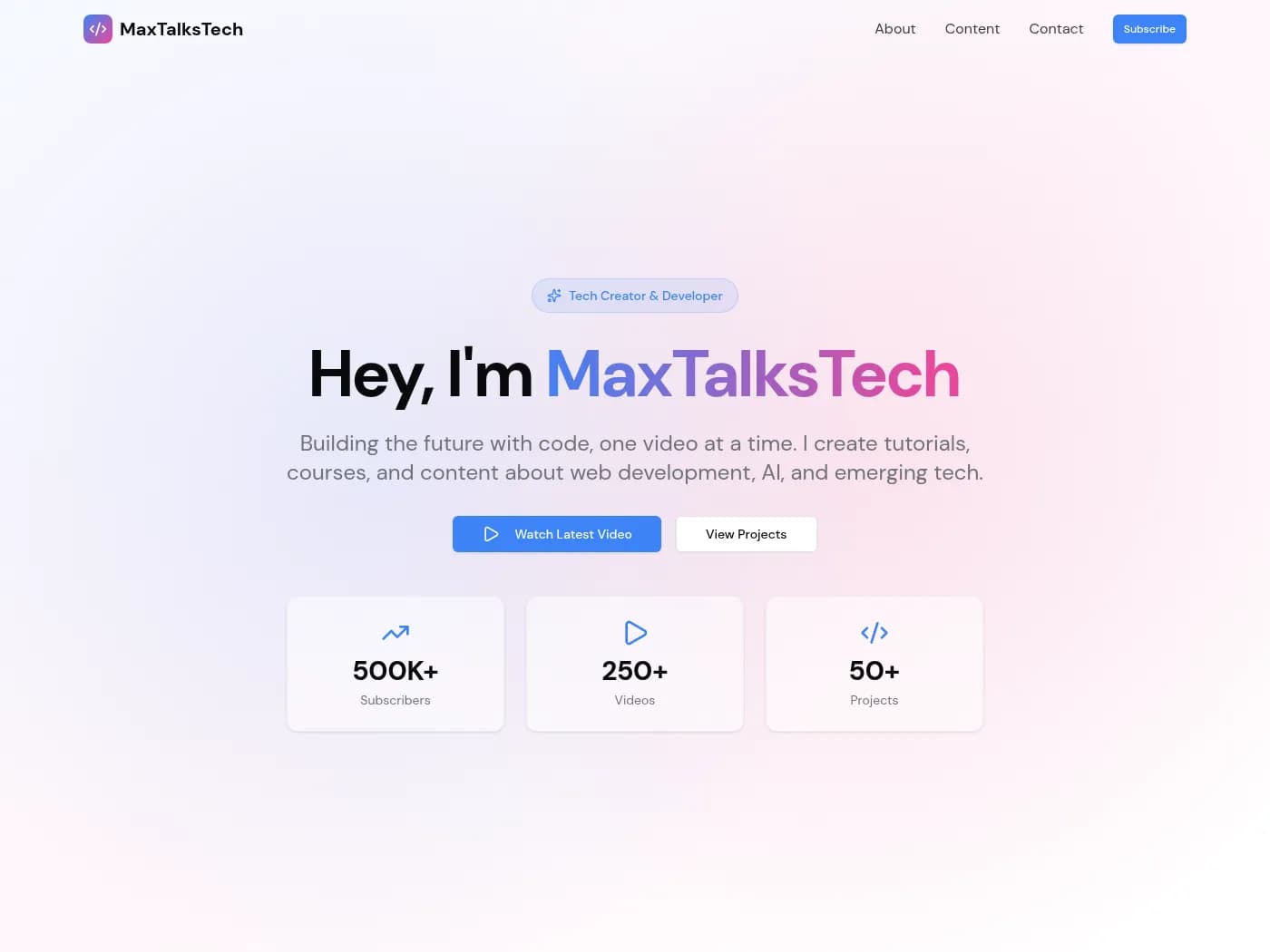 Maxtalkstech Portfolio
