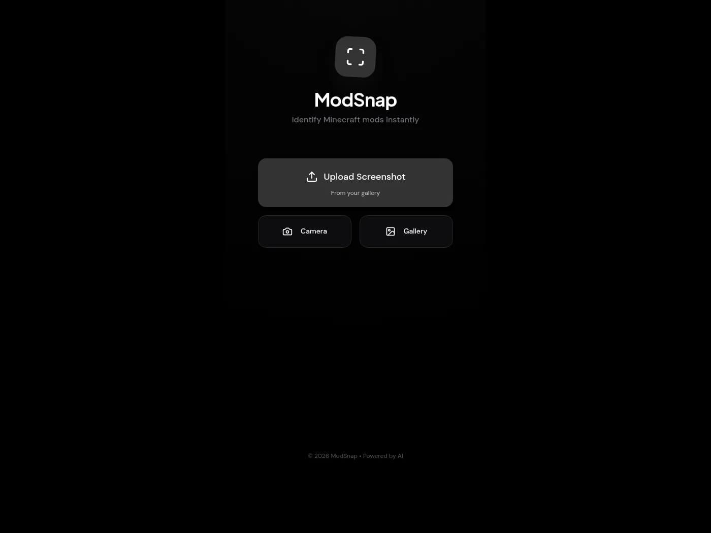 ModSnap AI Scanner