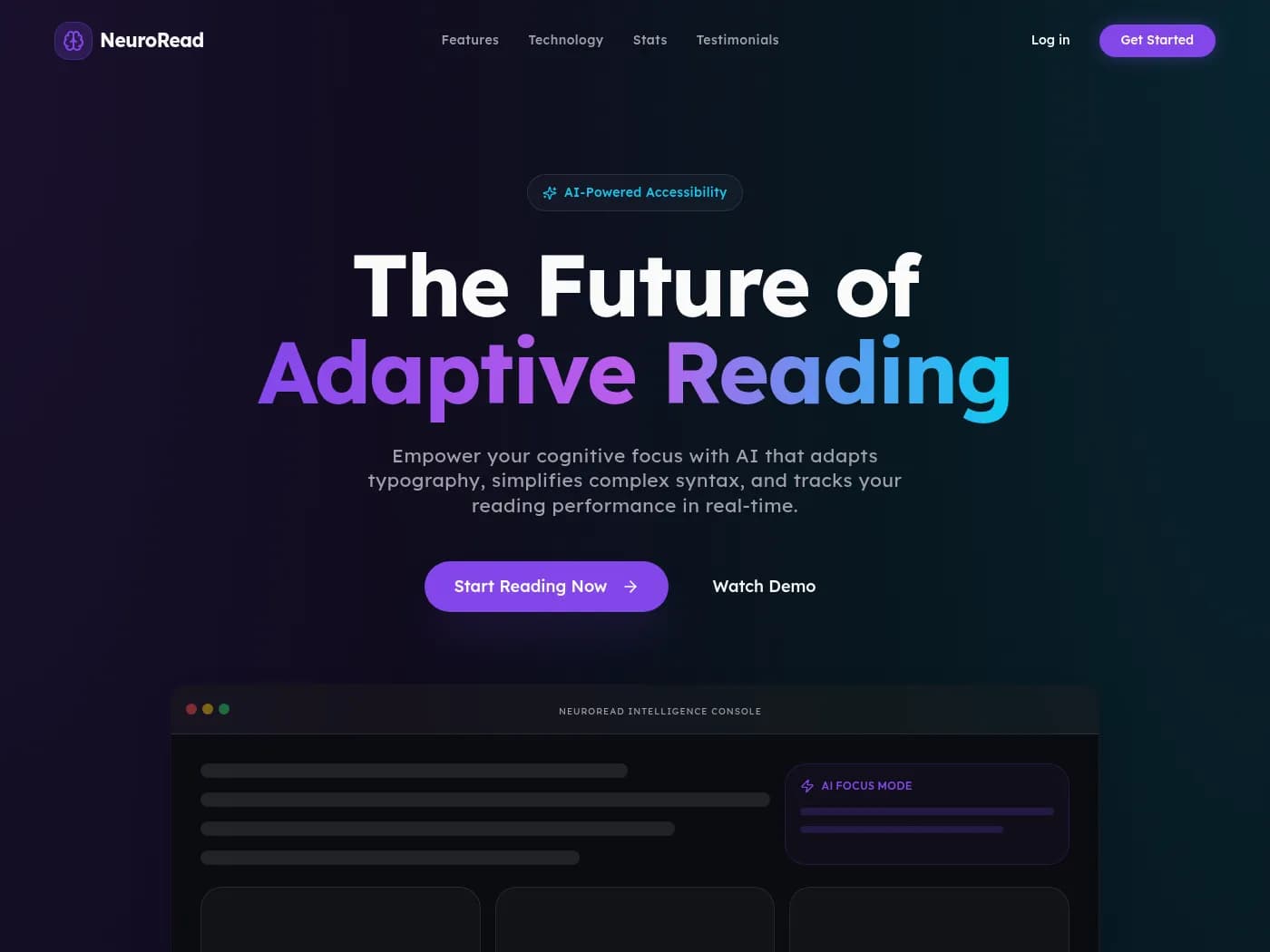 NeuroRead AI Platform