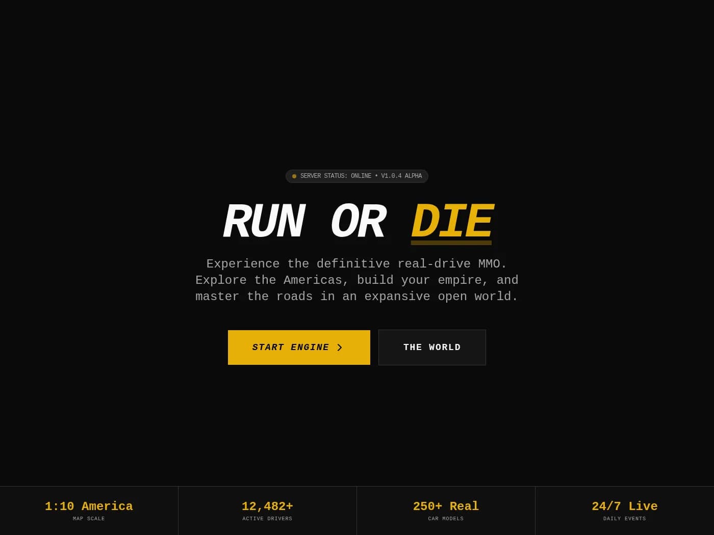 Run or Die: Real Drive MMO