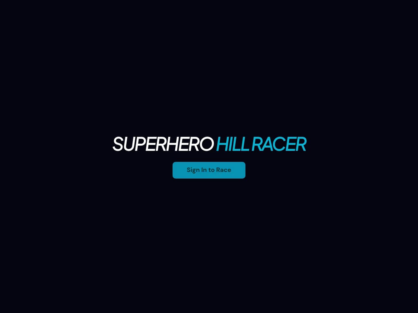 Superhero Hill Racer