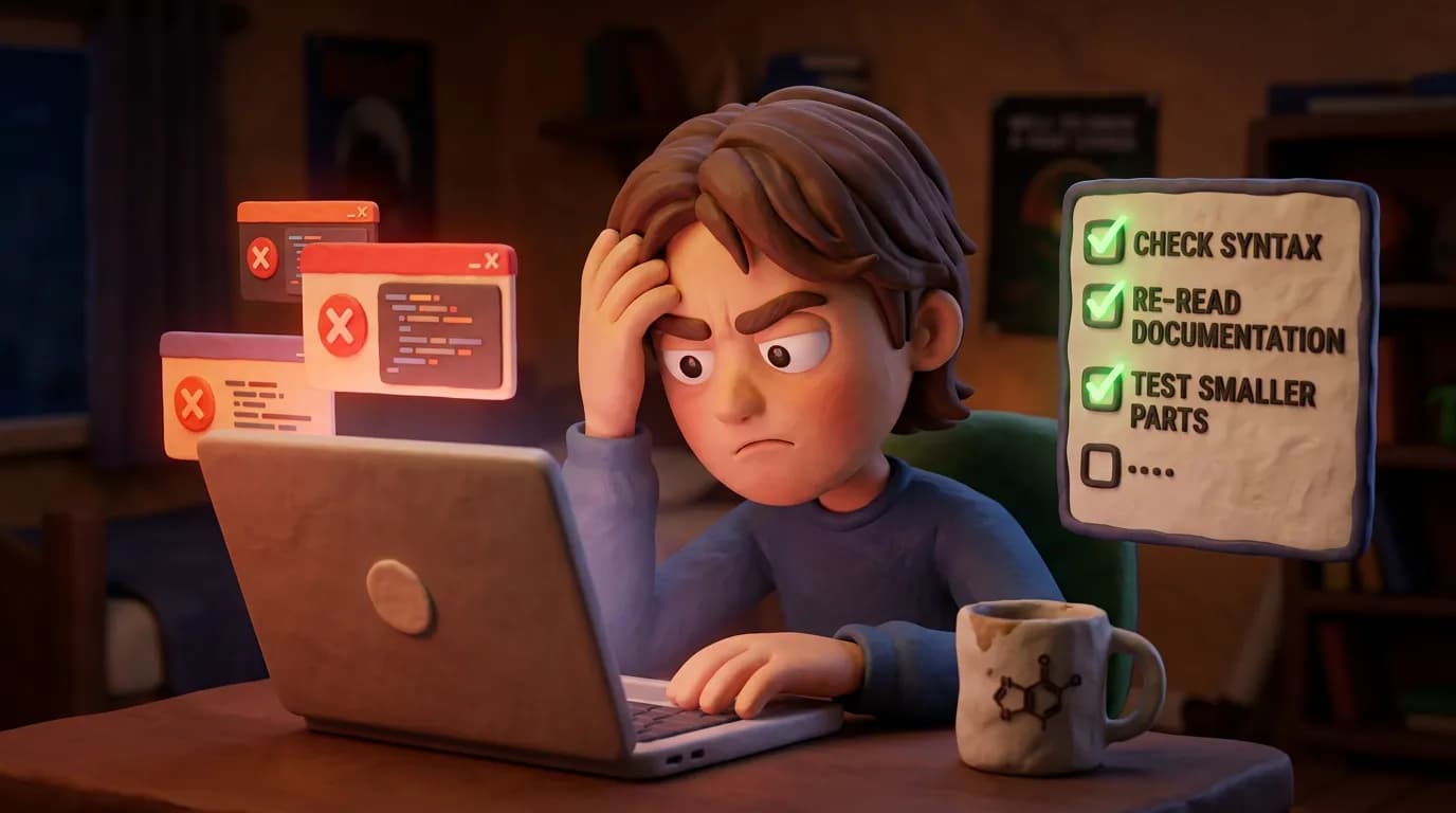 Vibe coding mistakes causing app crashes and debugging frustration