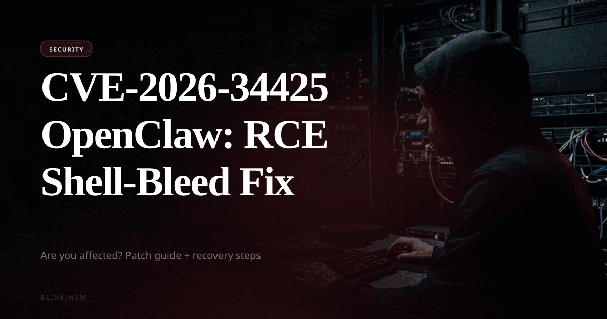 CVE-2026-34425 OpenClaw: RCE Shell-Bleed Fix Guide