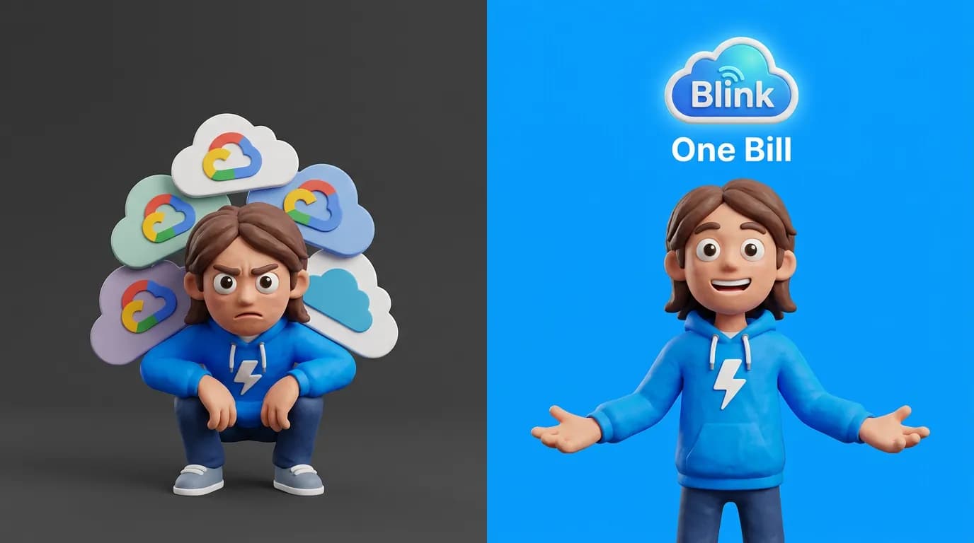 The two paths after Cursor writes your code: 6 separate services over 3 hours, or one Blink Cloud setup in 2 minutes