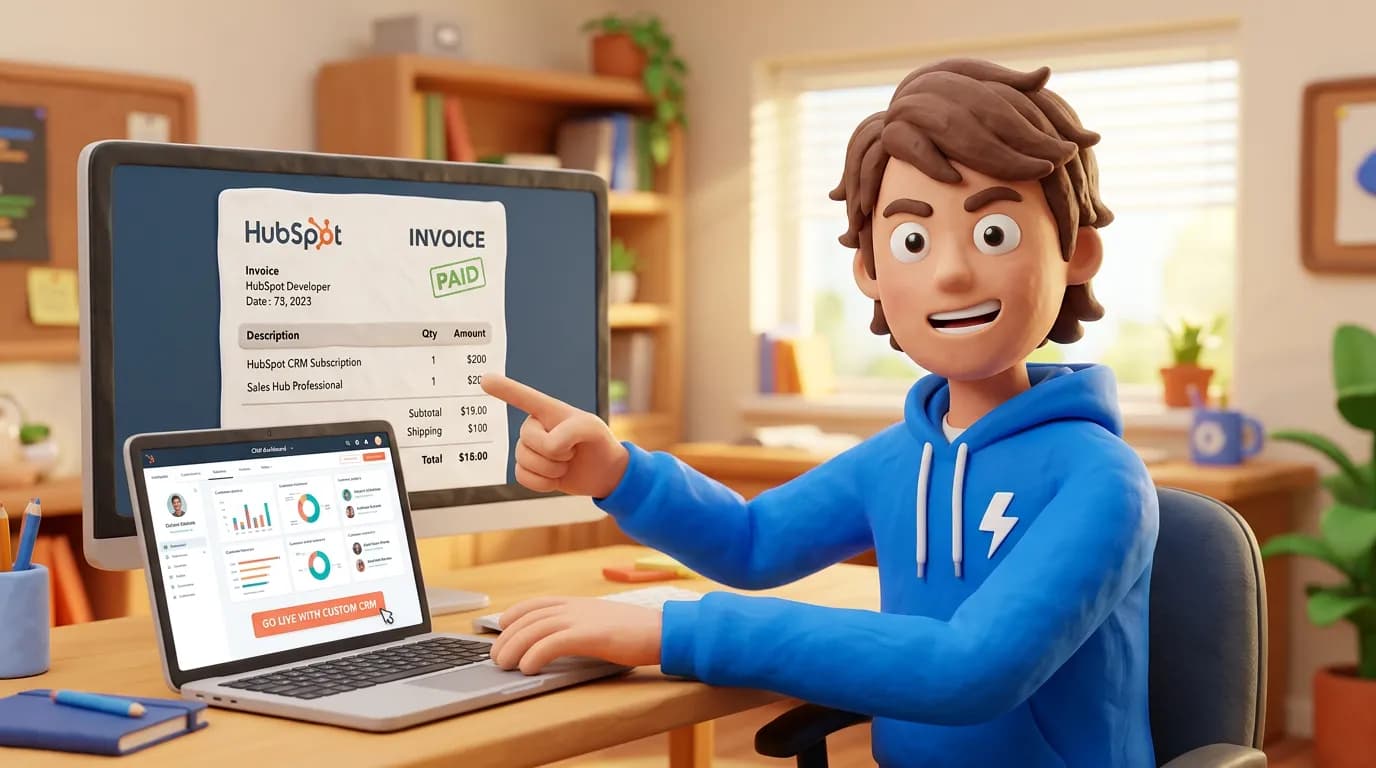 Replacing HubSpot with a custom CRM built with AI