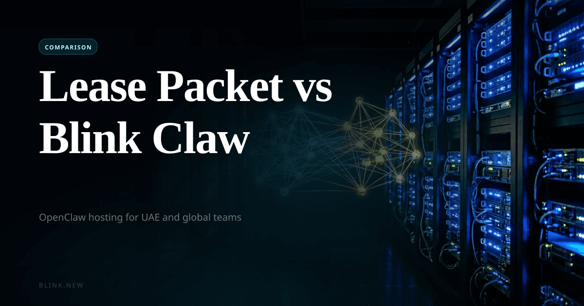 Lease Packet OpenClaw Hosting vs Blink Claw: 2026 Review