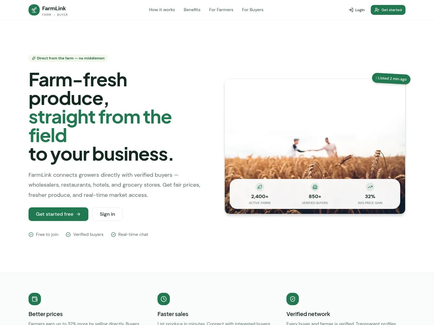 FarmLink Marketplace