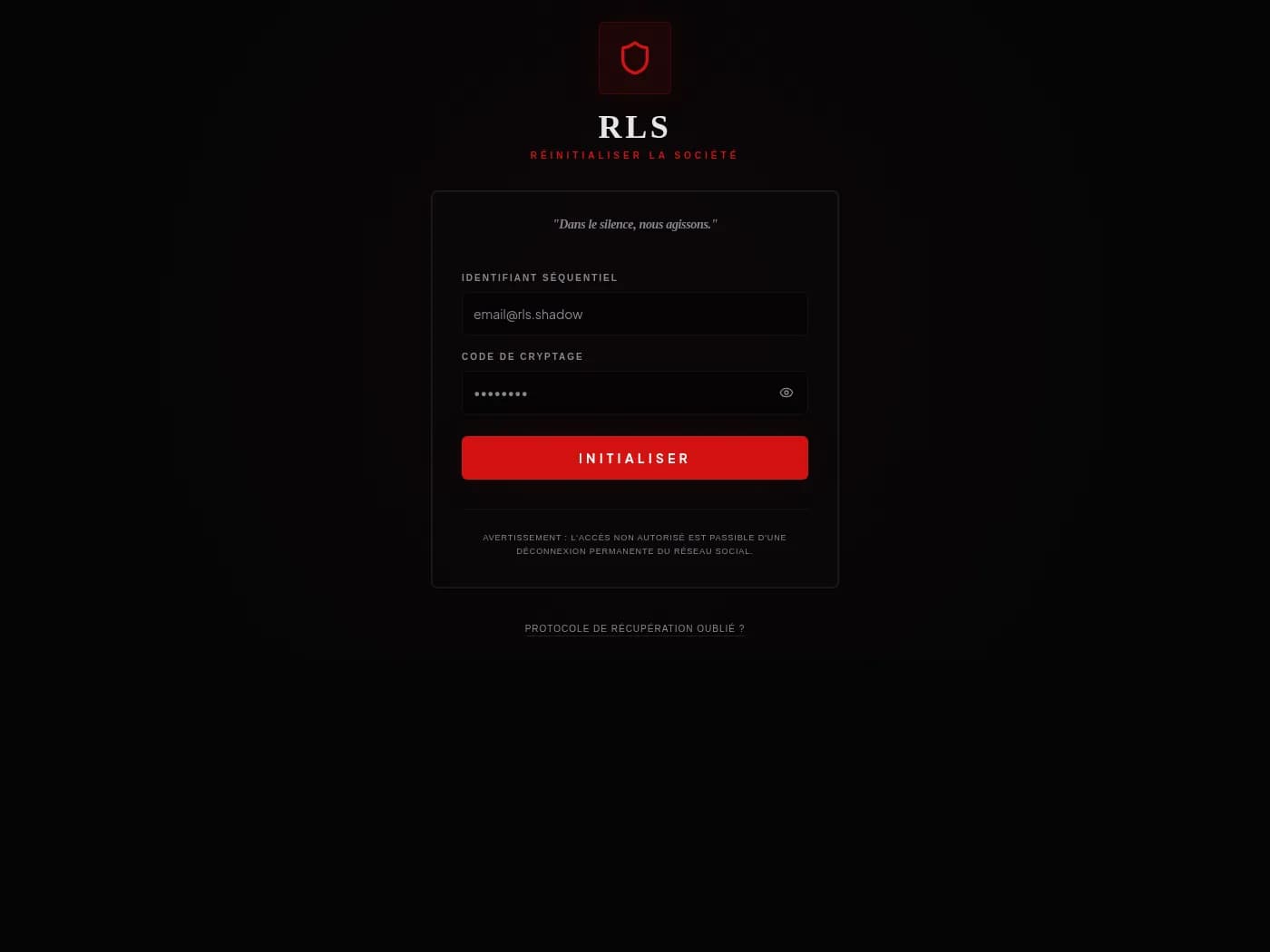 RLS Secret Dashboard